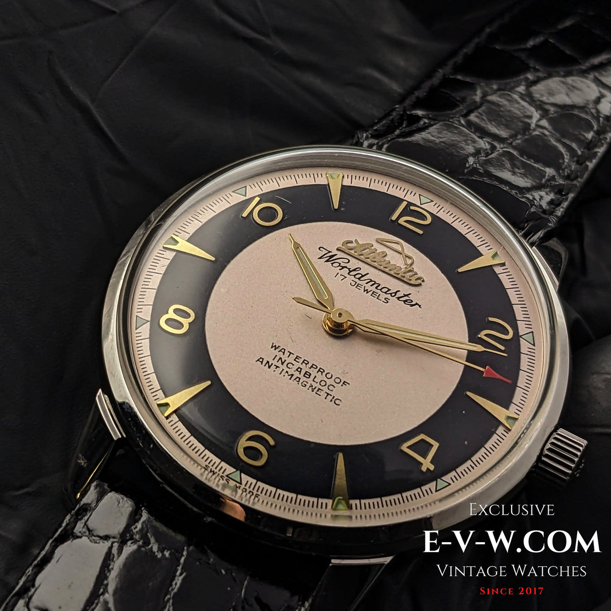 Vintage Atlantic Worldmaster Watch - 1970s Bull's Eye Dial – Exclusive ...