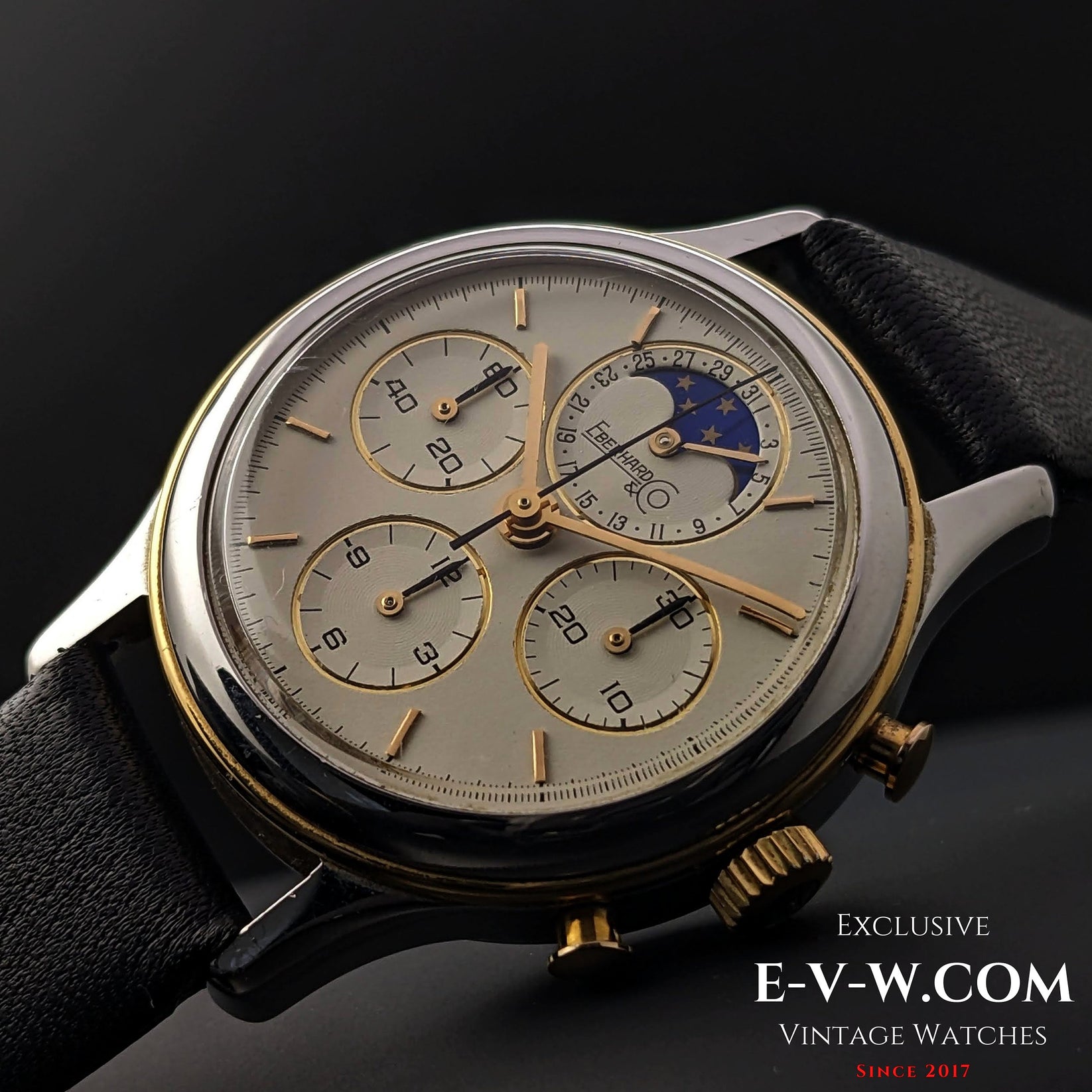 Eberhard & Co.Chrono Royal Moonphase Vintage 1990s / cal.1883 / Ref.32 ...