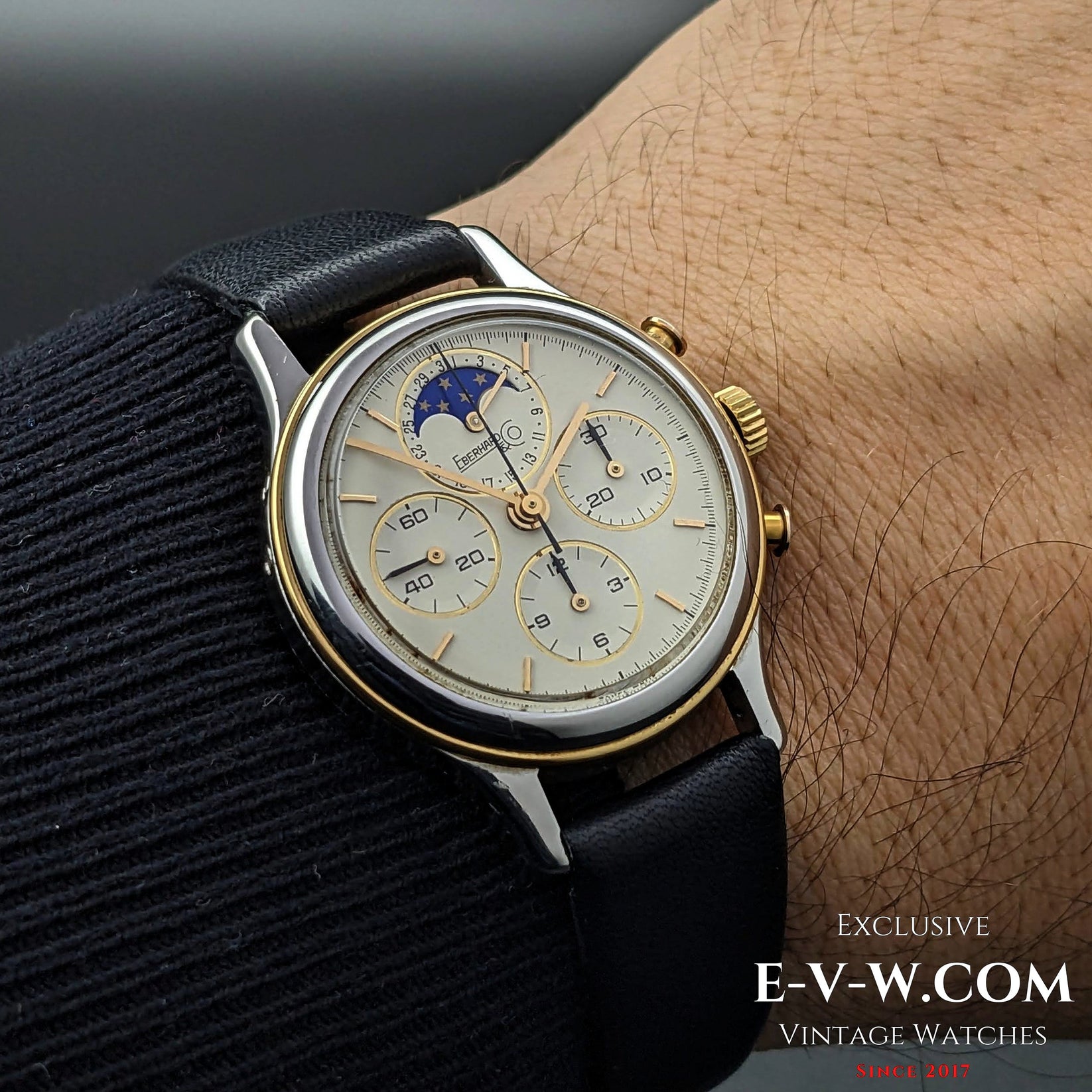 Eberhard & Co.Chrono Royal Moonphase Vintage 1990s / cal.1883 / Ref.32 ...