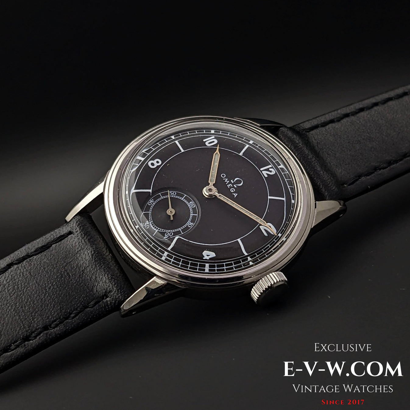 88 Years old Omega Black Dial /Rare cal. R17.8 / Vintage 1935 ...