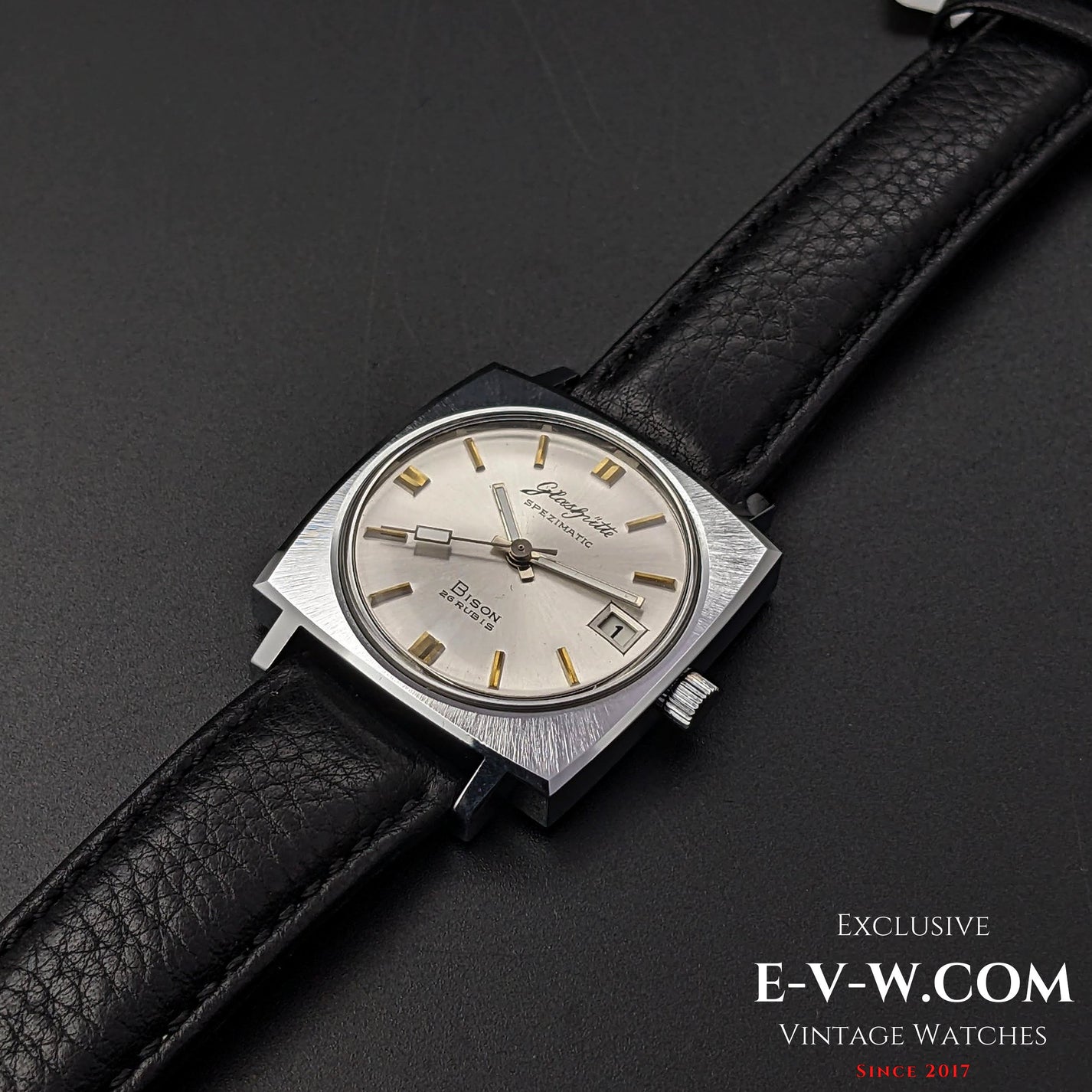 Rare GUB Glashütte SPEZIMATIC Bison / NOS / 26 RUBIS Automatic cal 75 ...