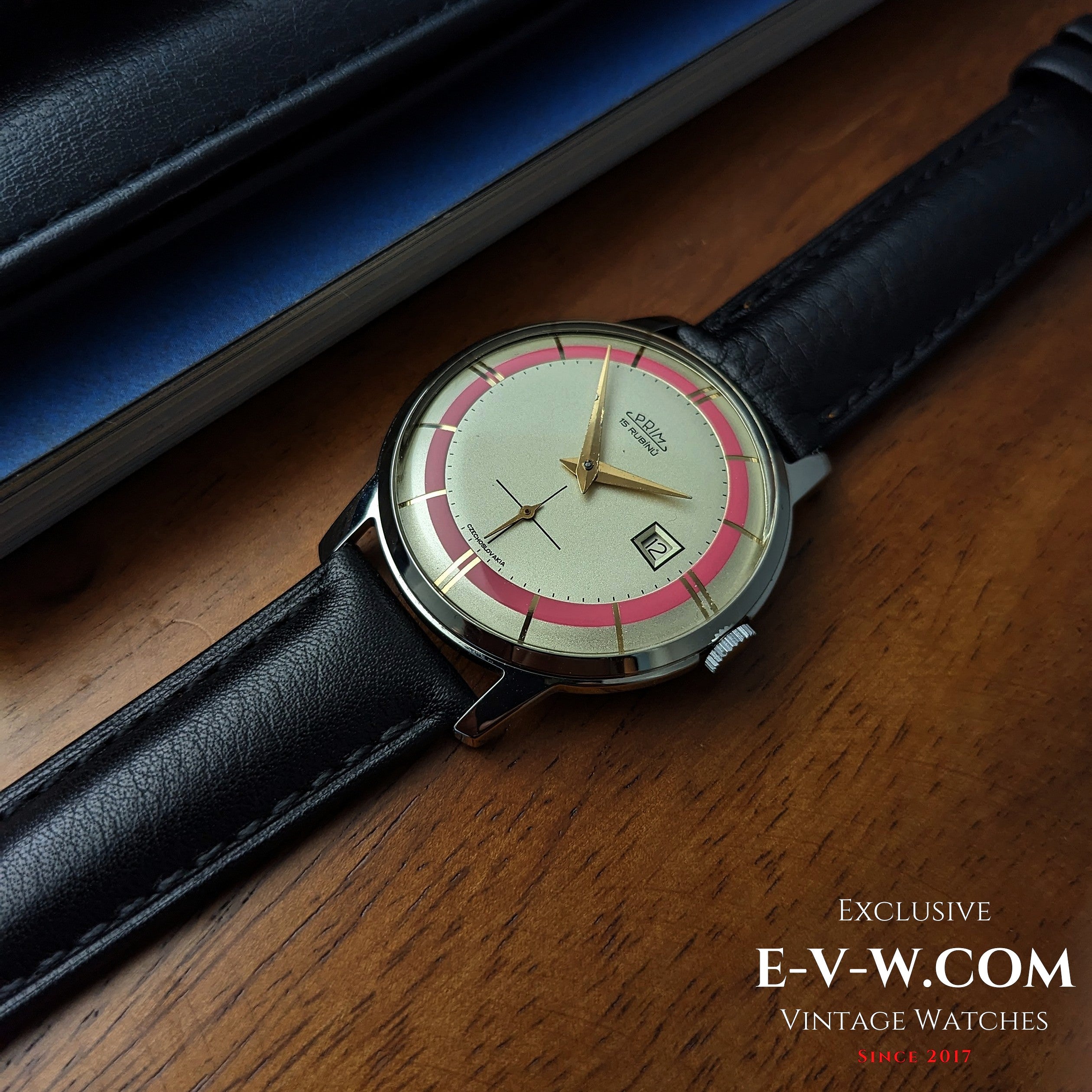 1960s PRIM Vintage Watch - Two Tone Pink Dial – Exclusive Vintage ...