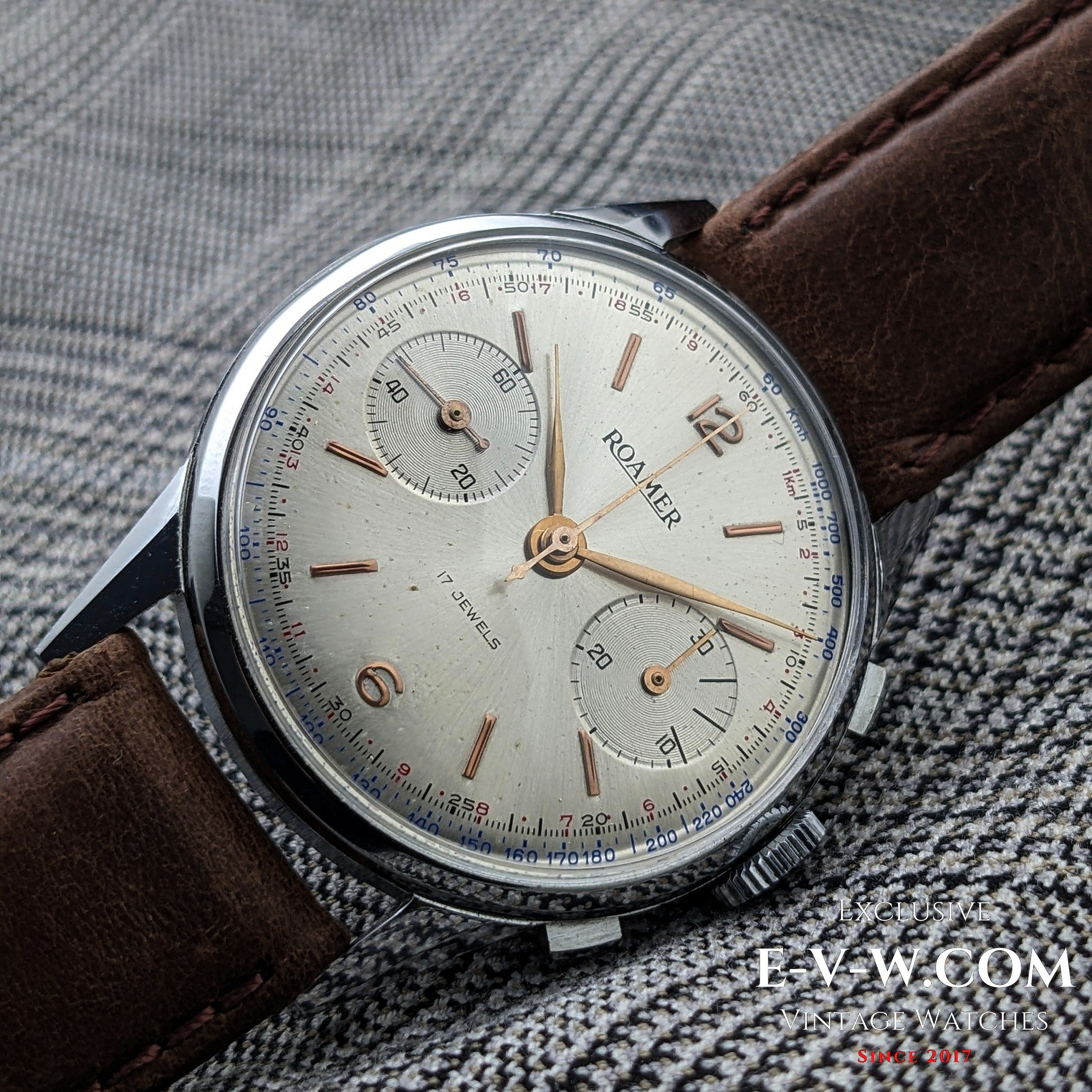 1940s Roamer Chronograph - Valjoux 22 | Iconic Vintage – Exclusive ...